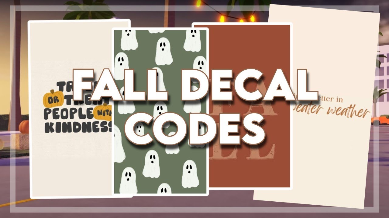 AUTUMN FALL DECAL CODES For Berry Avenue & Bloxburg | Roblox Video ...