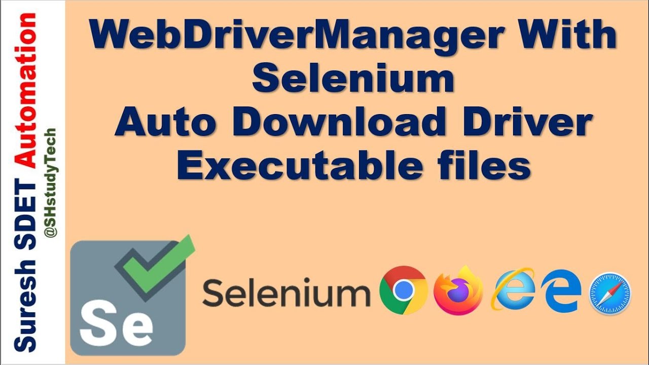 Webdrivermanager With Selenium Webdriver Launch Browser Without Driver Exe Youtube
