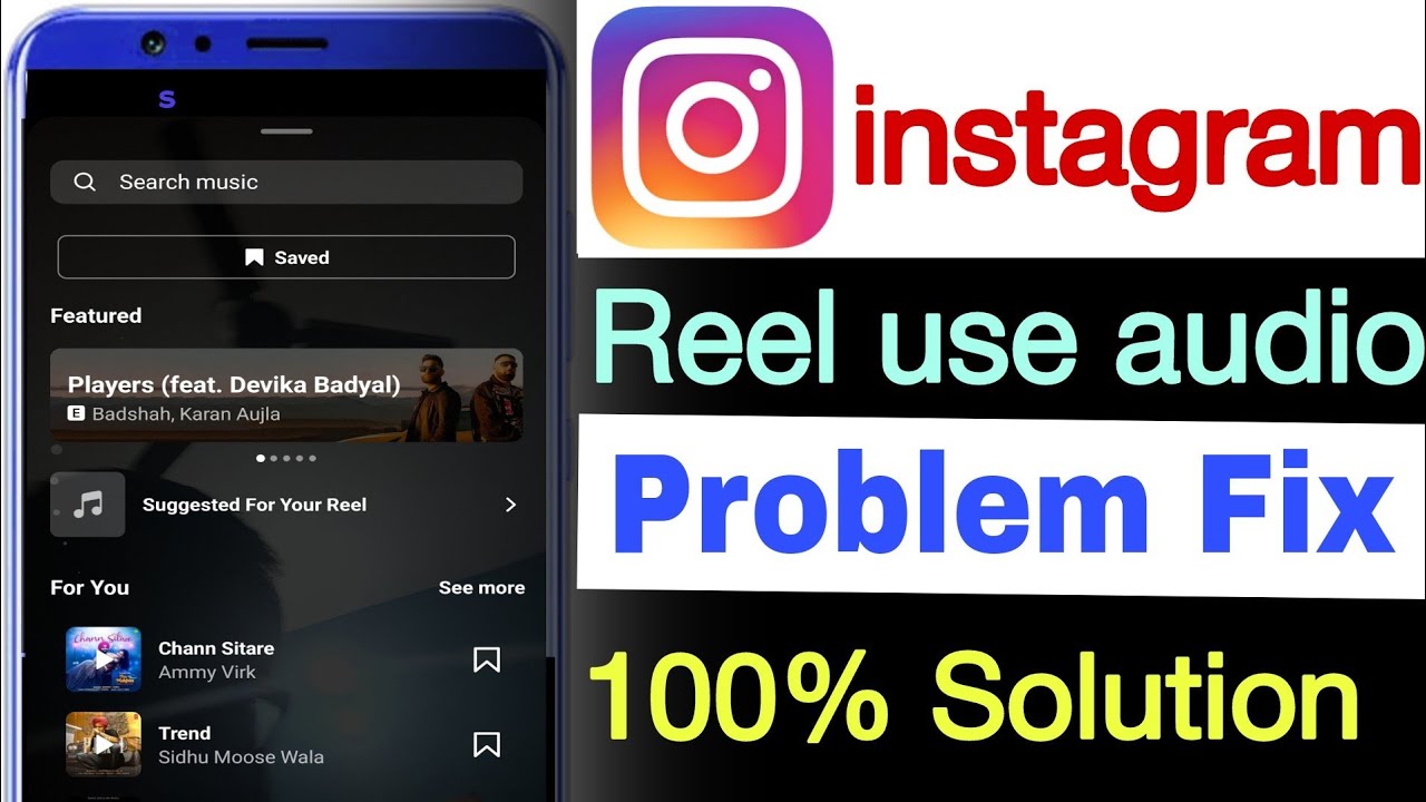 use audio option problem | Instagram Reels Use Audio Not Showing ...