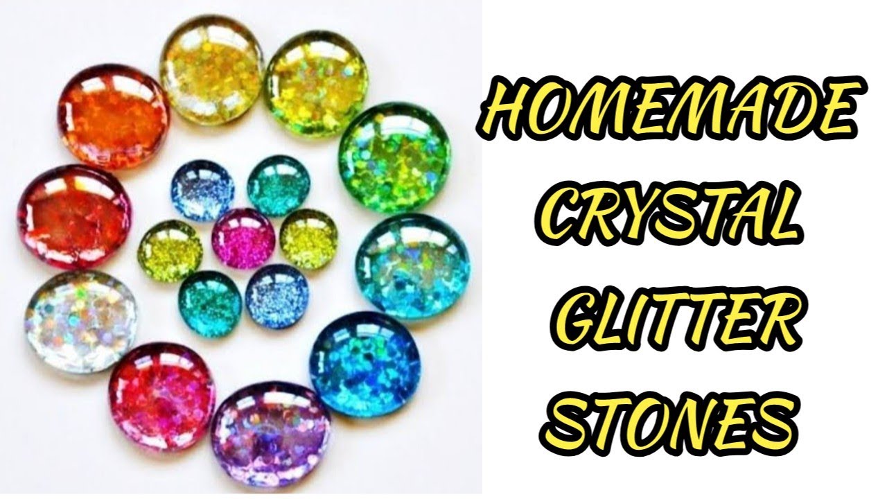 Homemade Crystal glitter stones/Mom beauty arts/MBA - YouTube