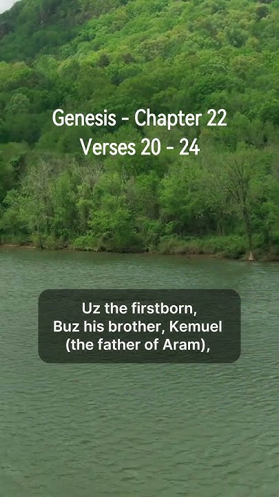 Genesis Chapter 22, Verses 20 - 24 #bookofgenesis #genesis22 #quotes # ...