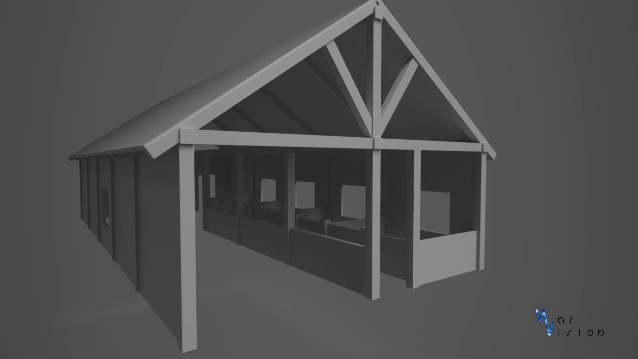 Creating a 3D Model in Blender - The Barn #01 Speed Modeling - YouTube