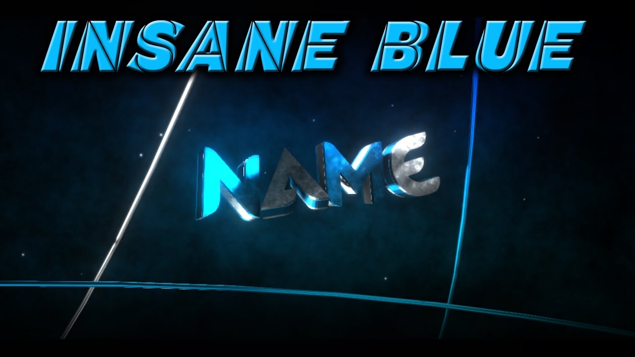|| Insane Blue Intro Template! || New Best! || New Style? || SkooArtz ...