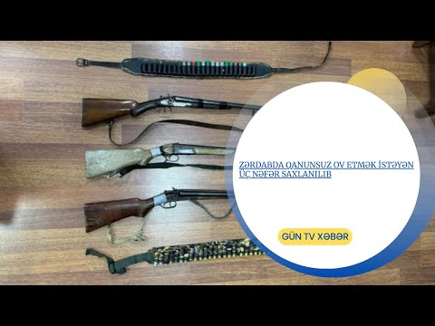 Zərdabda qanunsuz ov etmək istəyən üç nəfər saxlanılıb