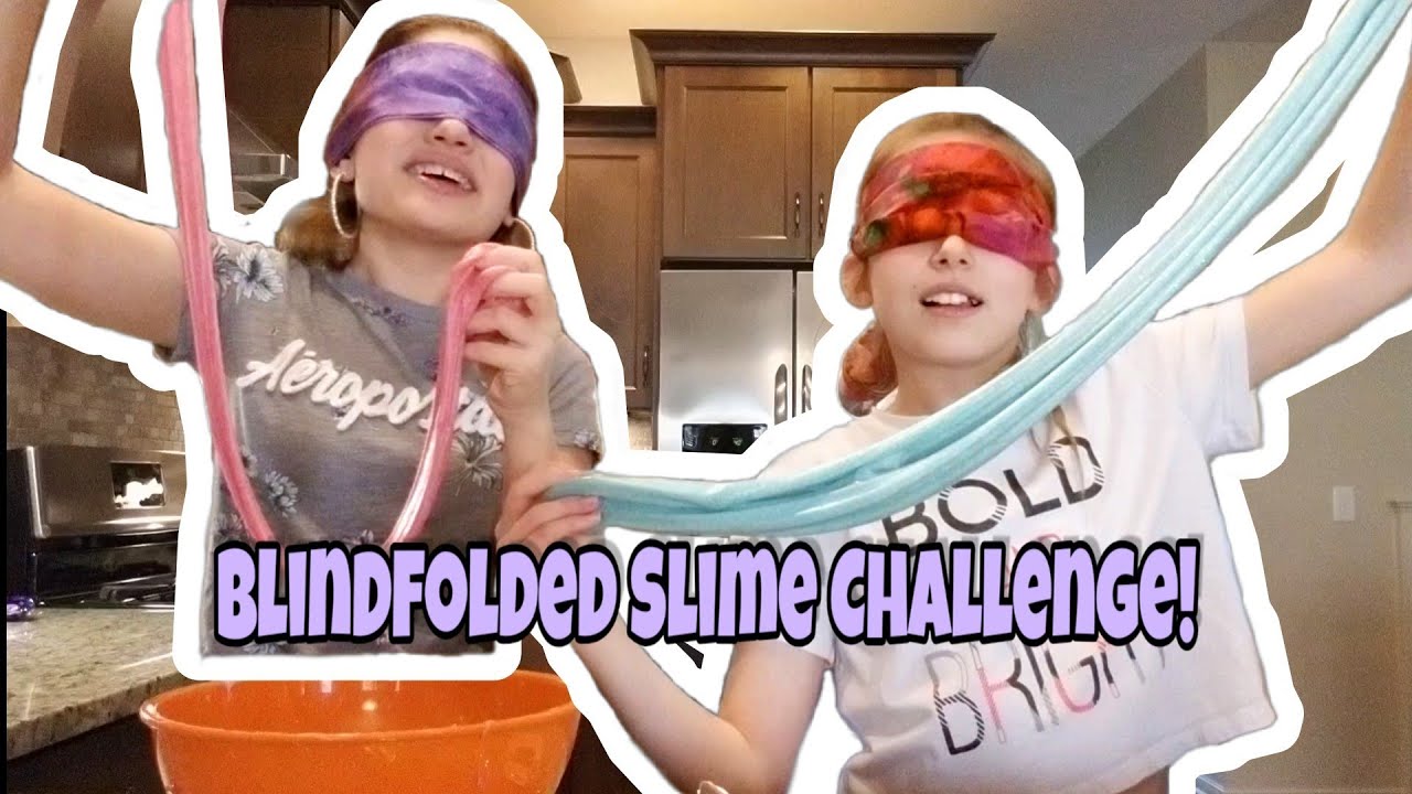Blindfolded Slime Challenge! - YouTube