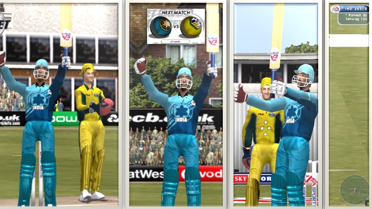 EA Sports Cricket 2002 | World Cup | #05 India vs Australia - YouTube