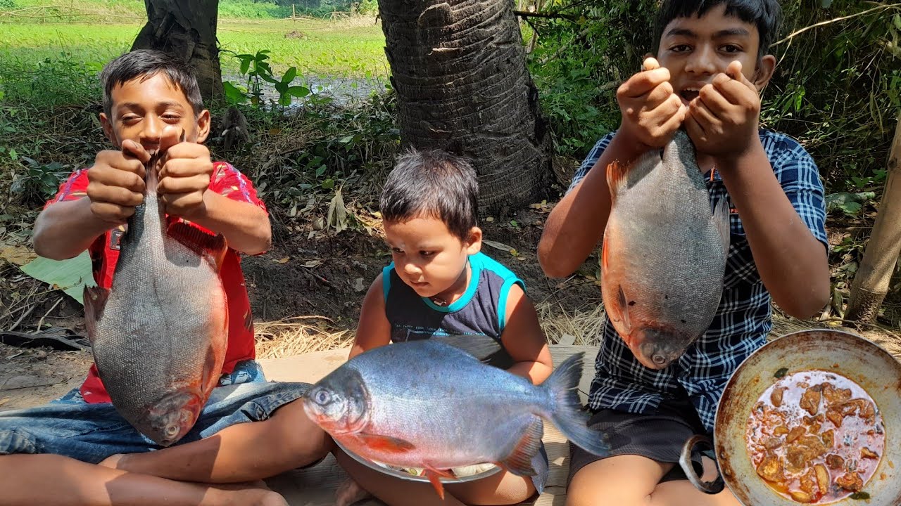 Rupchanda Fish Masala Curry Rupchanda Fish Curry village cooking - YouTube