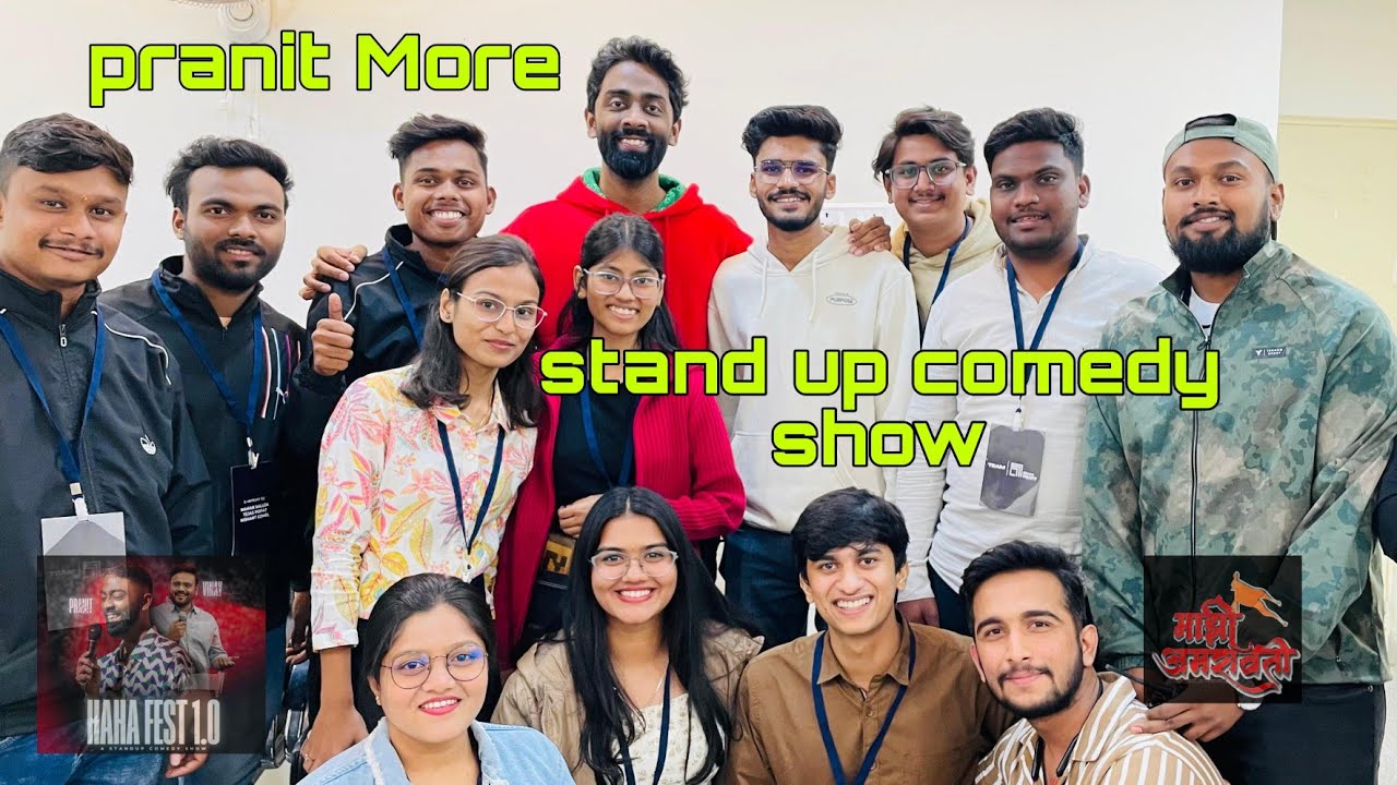 pranit more stand up comedy show in Amravati bhot maja Aya - YouTube