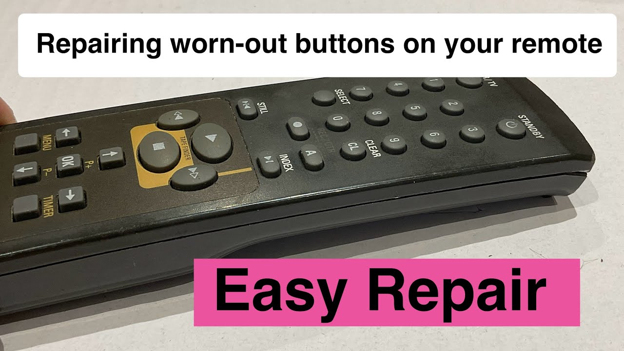 Quick Fix for Unresponsive Remote Buttons. How to repair R/C unit ...
