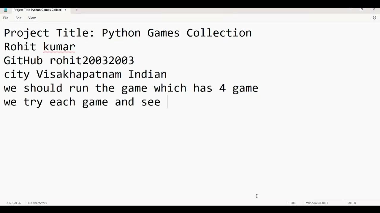 Project Cs50 Introduction To Python Youtube