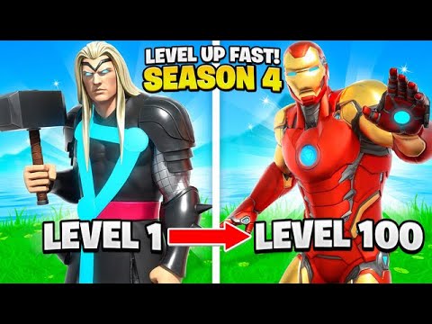 The FASTEST Ways To Level Up + Gain XP In Season 4! (Fortnite Level Up ...
