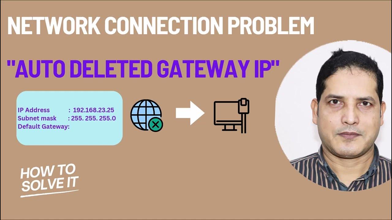 Network problem solve | Not showing default gateway | Auto deleted default Gateway - YouTube