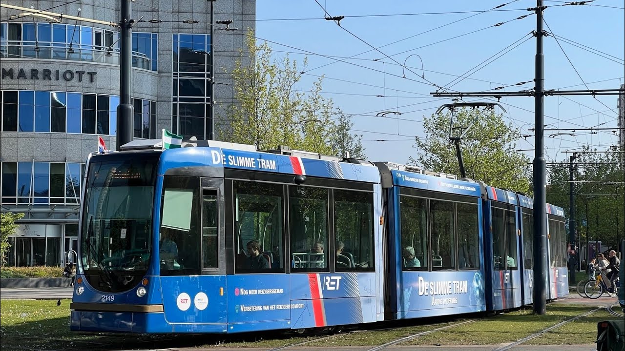 RET Trams op Rotterdam Centraal - YouTube
