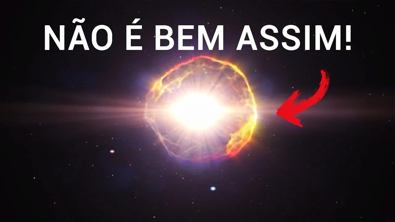 Como seria uma estrela explodindo no céu? - YouTube