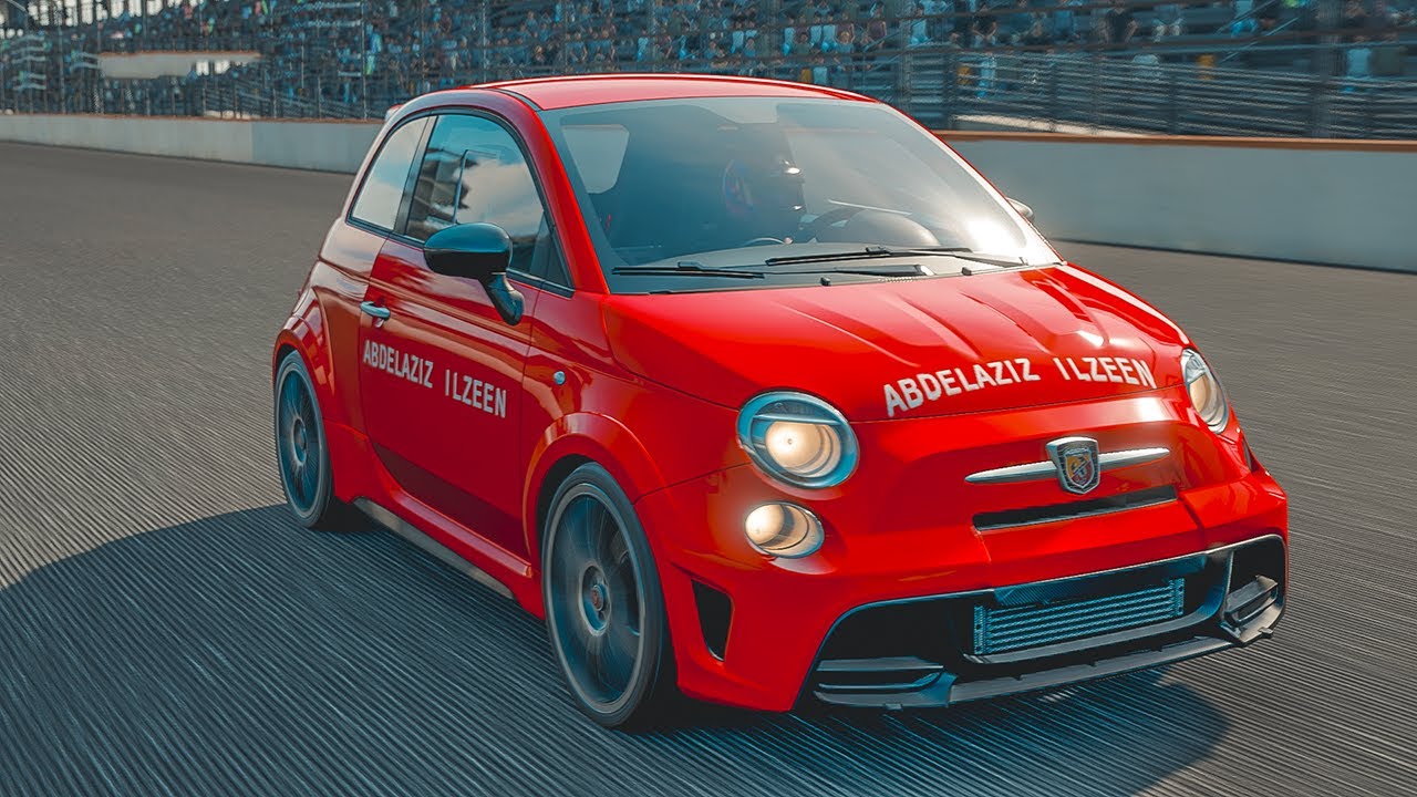 Abarth 695 Biposto is a beast on the Race - YouTube