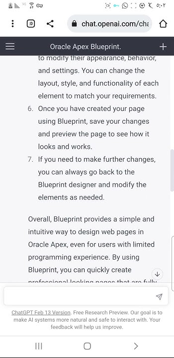 blueprint in oracle apex - YouTube