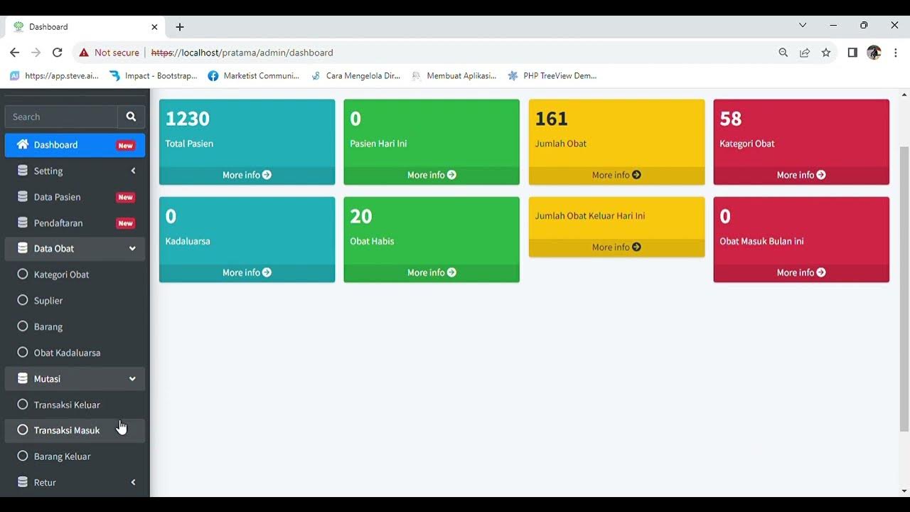 Aplikasi Klinik Berbasis Web menggunakan Codeigniter 3 Part 1 - YouTube