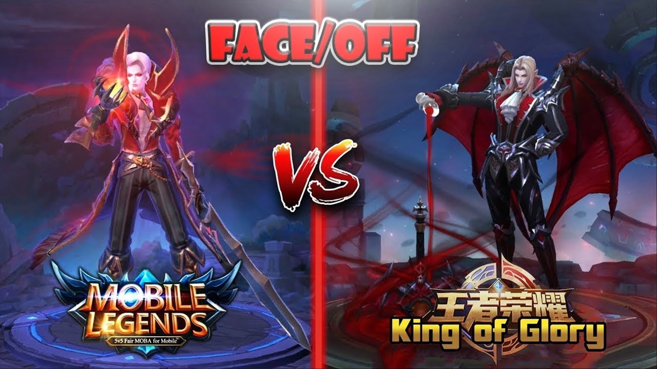 MOBILE LEGENDS VS KING OF GLORY FACE OFF - YouTube