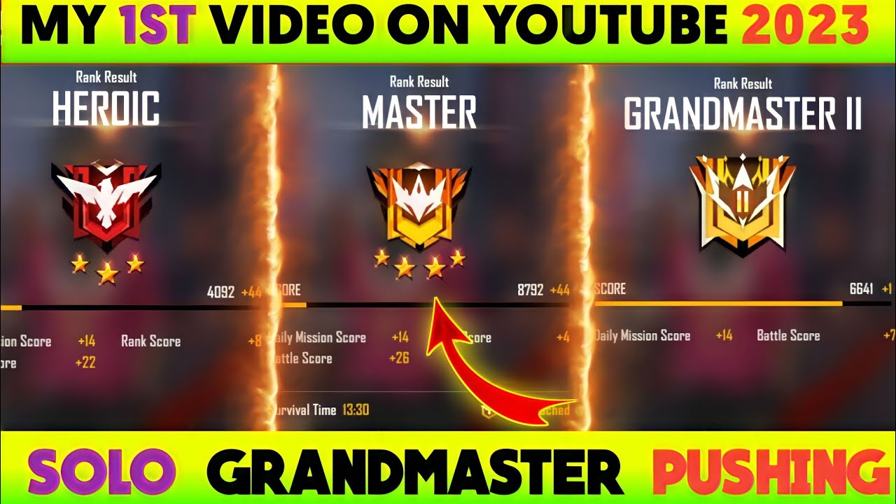 My 1st Vedio On Youtube 2023 | Solo Rank Push Tips And Tricks | How To ...