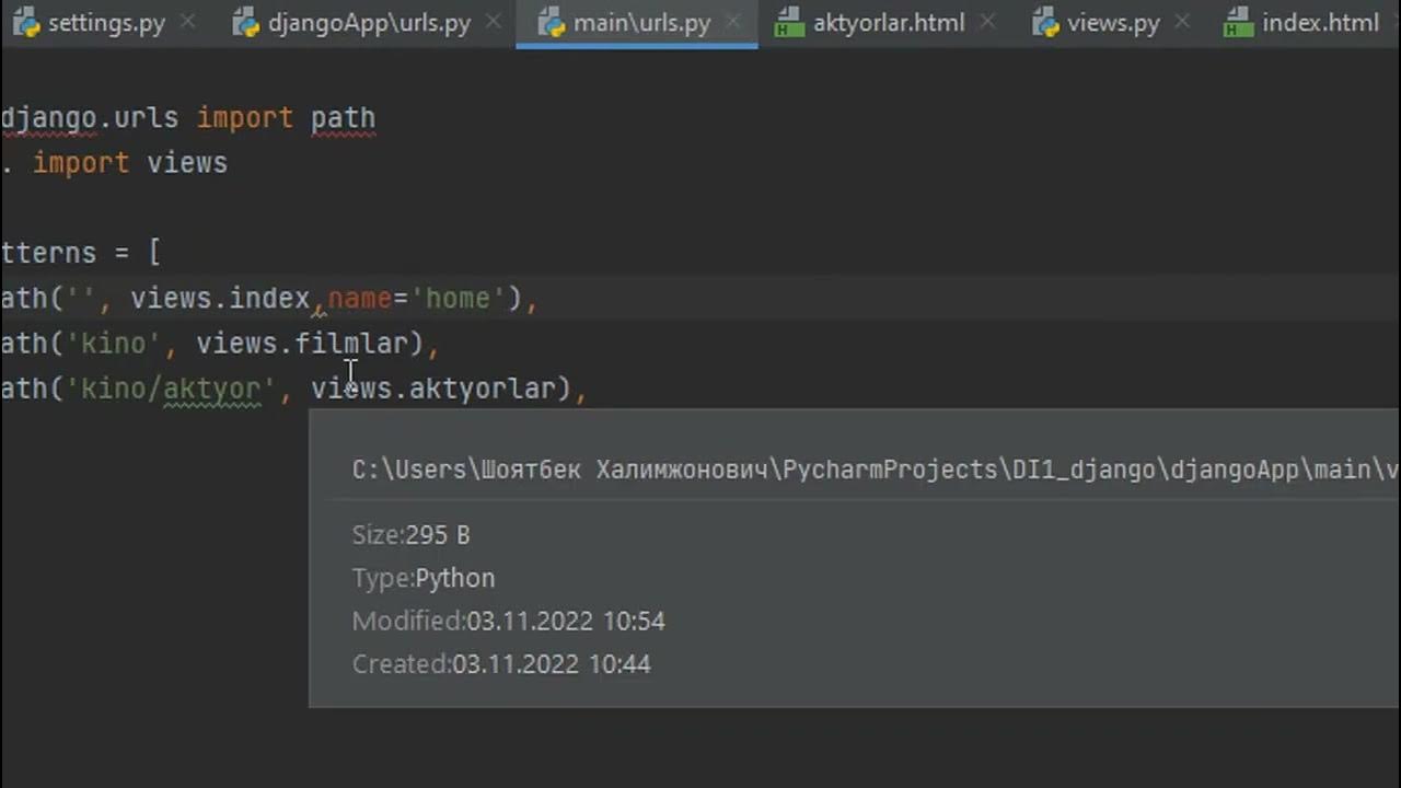 Python-Djando: 2-dars. Templates, Views, extending - YouTube