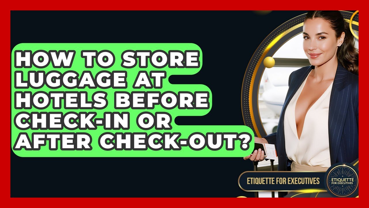 How To Store Luggage At Hotels Before Check-In Or After Check-Out ...