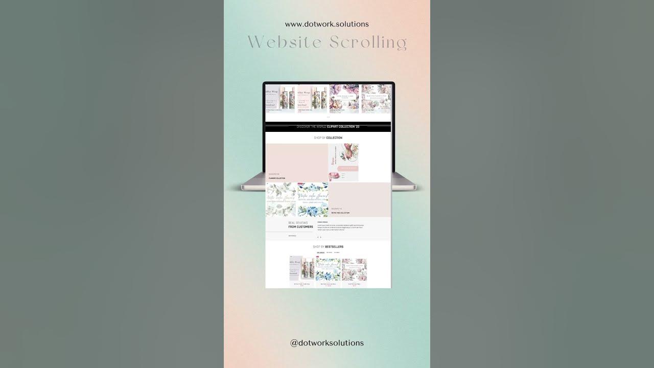 Scrolling Website Mockup Using Canva e #webinspiration #businessideas#scrolling #mockuptemplate ...