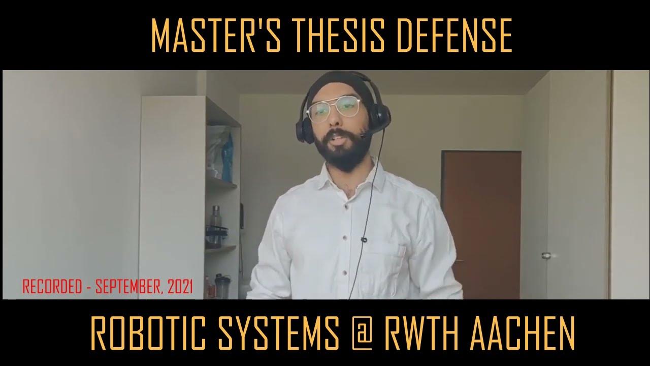 RWTH Aachen Master Thesis Robotics - YouTube