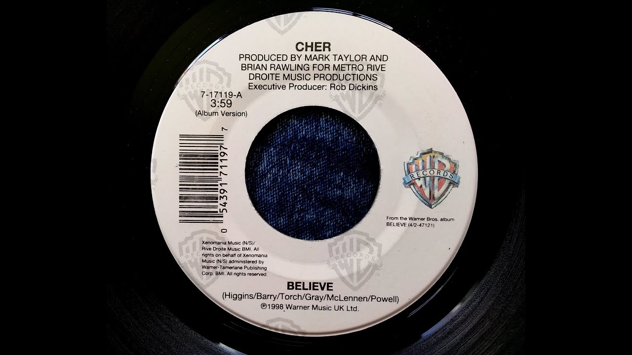 Cher - Believe (Rare Vinyl Single 45 RPM) 1998 - YouTube