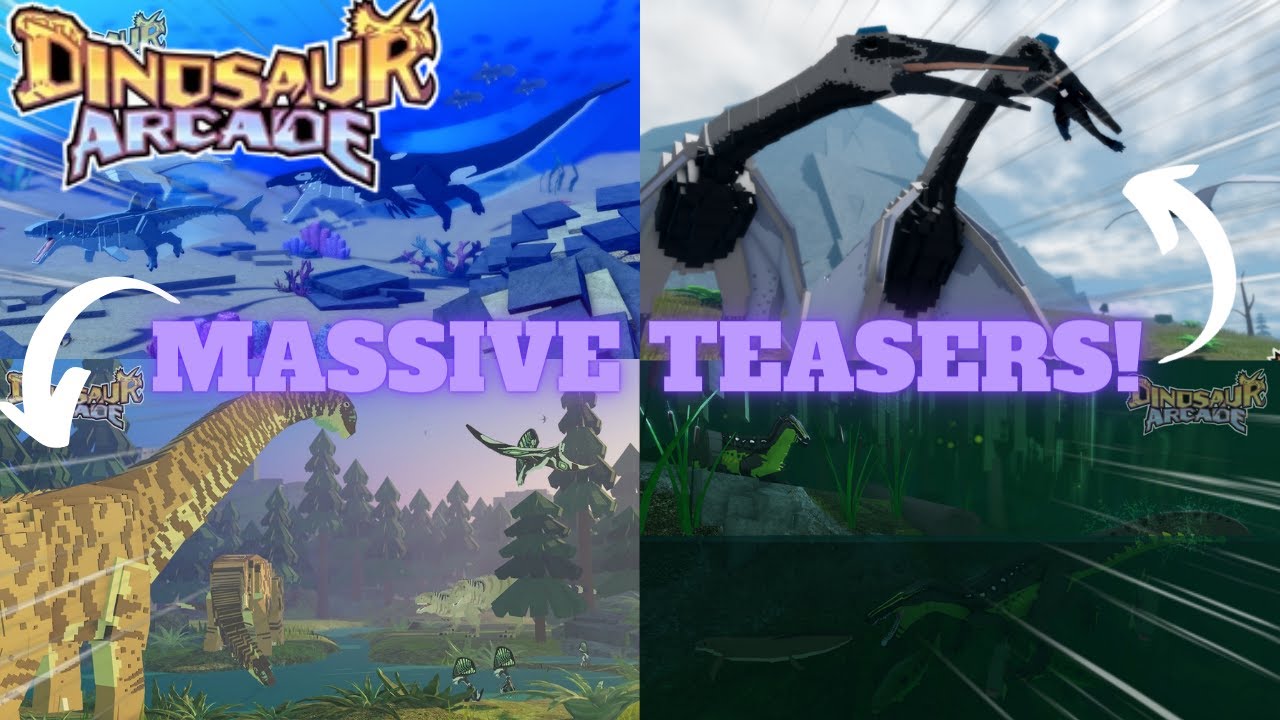 NEW DINOSAURS?! *TEASERS* - ROBLOX Dinosaur Arcade - YouTube