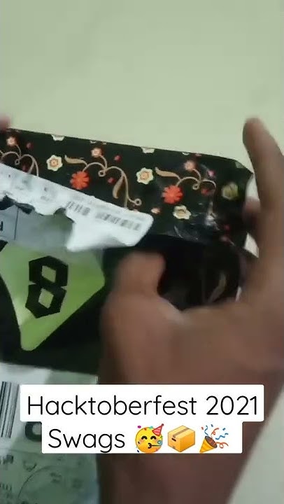 Hacktoberfest Swags 🥳🎉📦 Unboxing 2021#hacktoberfest #shorts - YouTube