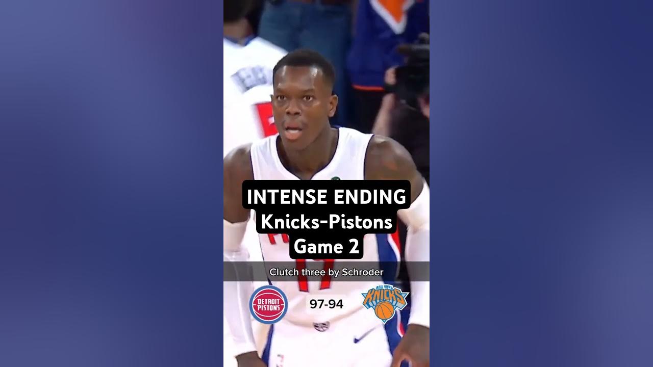 Wild Ending! Knicks vs Pistons Game 2 Came Down to the Wire 😱🔥 #shorts #NBa #Playoffs - YouTube