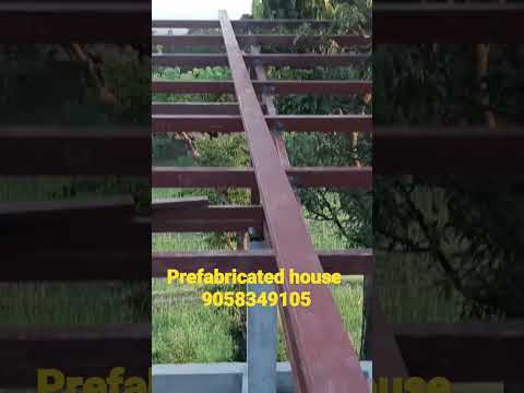 tin shade structure | fabrication #prefabricatedhouse #short - YouTube