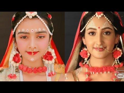 shivya pathania inspired radha virah makeup radhakrishan starbharat ...