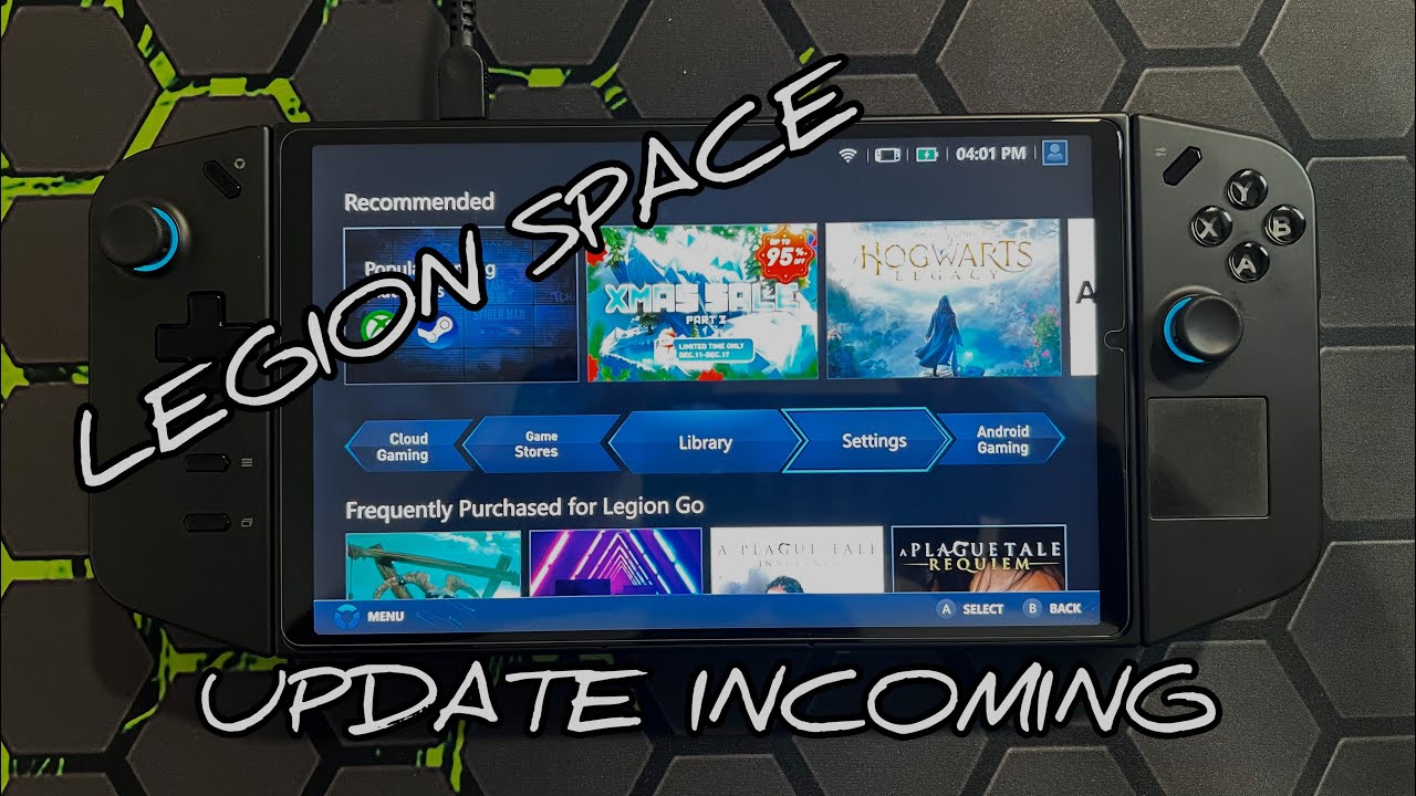 Legon Go Legion Space Incoming Update V1.0.25 - YouTube