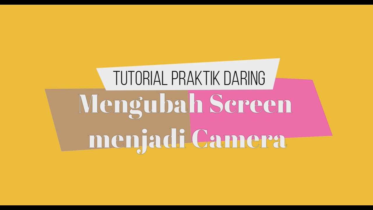 Mengubah Camera menjadi Tampilan Monitor pada Zoom - YouTube