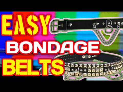 MAKE A BONDAGE BELT! (Easy Punk/Goth Belt from second hand leather ...