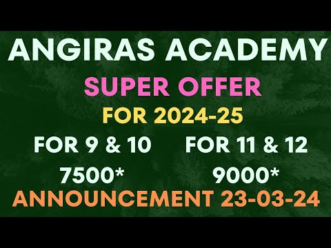 ANGIRAS ACADEMY SUPER OFFER - YouTube