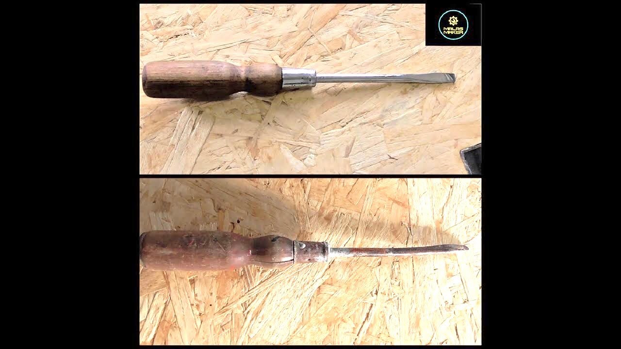 RESTORATION A VINTAGE screwdriver from 1940 diy!!!! - YouTube