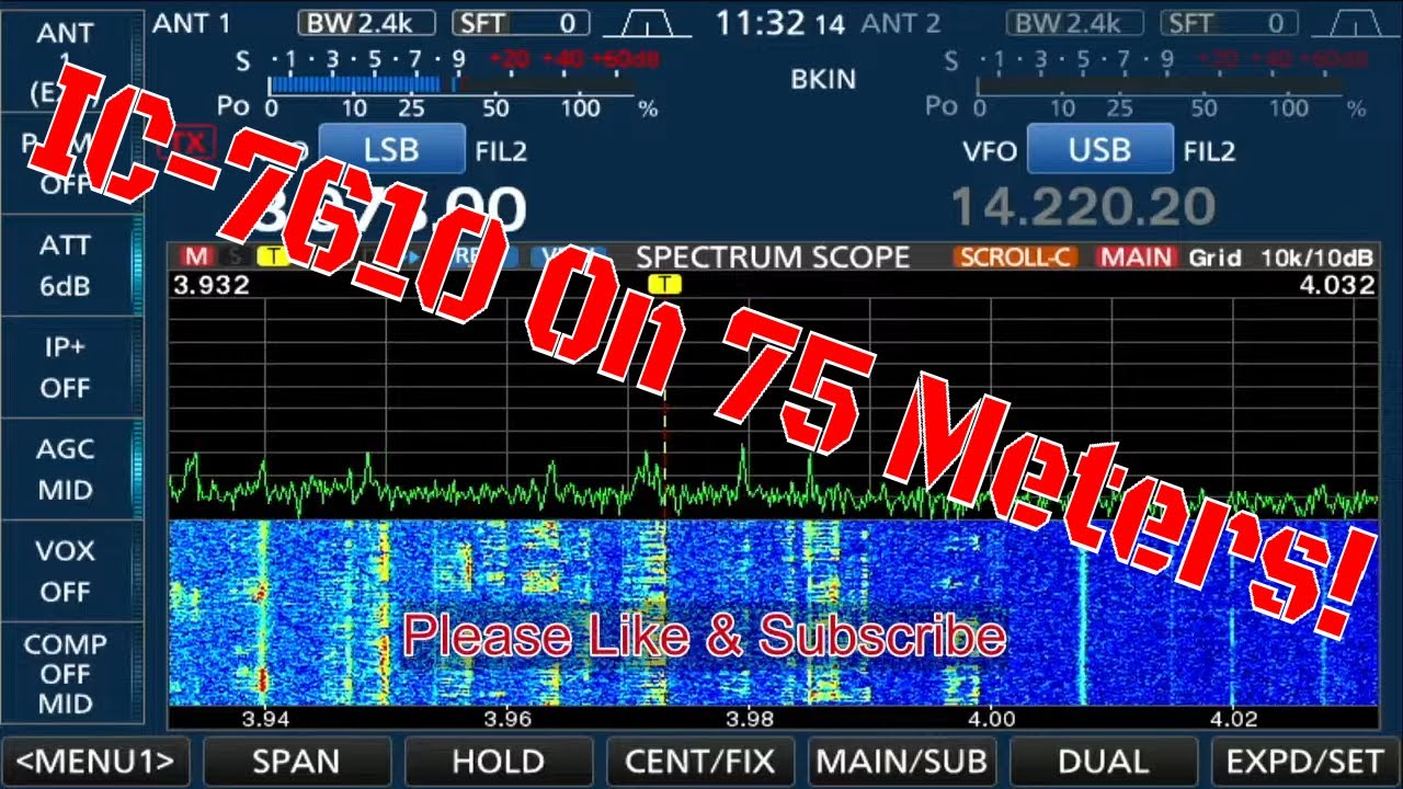 Icom 7610 And Ham Radio In Action On The Live Breakfast Club Net! - YouTube
