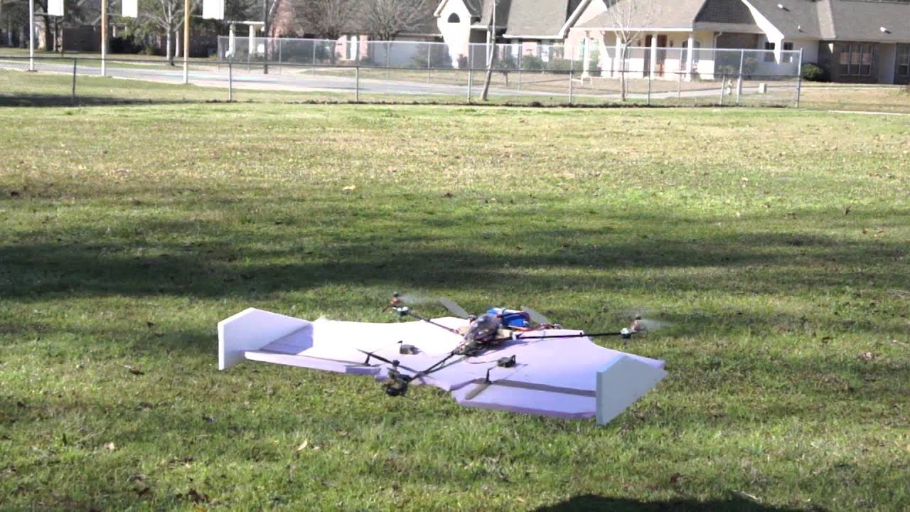 Full VTOL with transition and back - YouTube