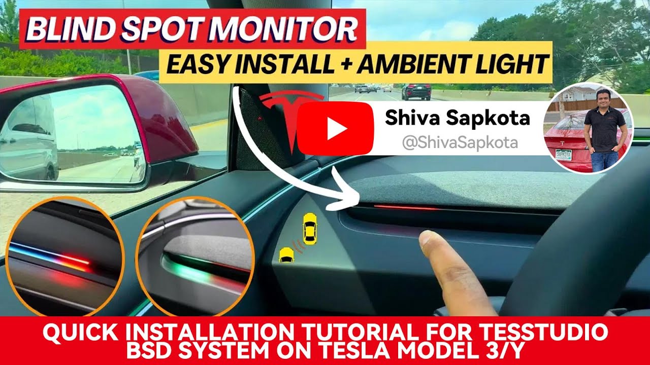 TESStudio BSD Blind Spot Monitoring & Ambient Light System ...