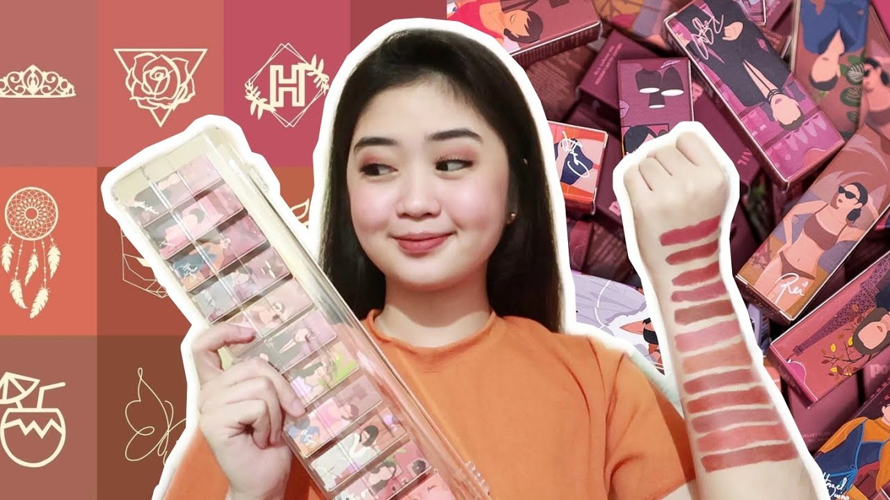 DETAIL COSMETICS POWDER POUT SET (SWATCHES) | Camille Romero - YouTube