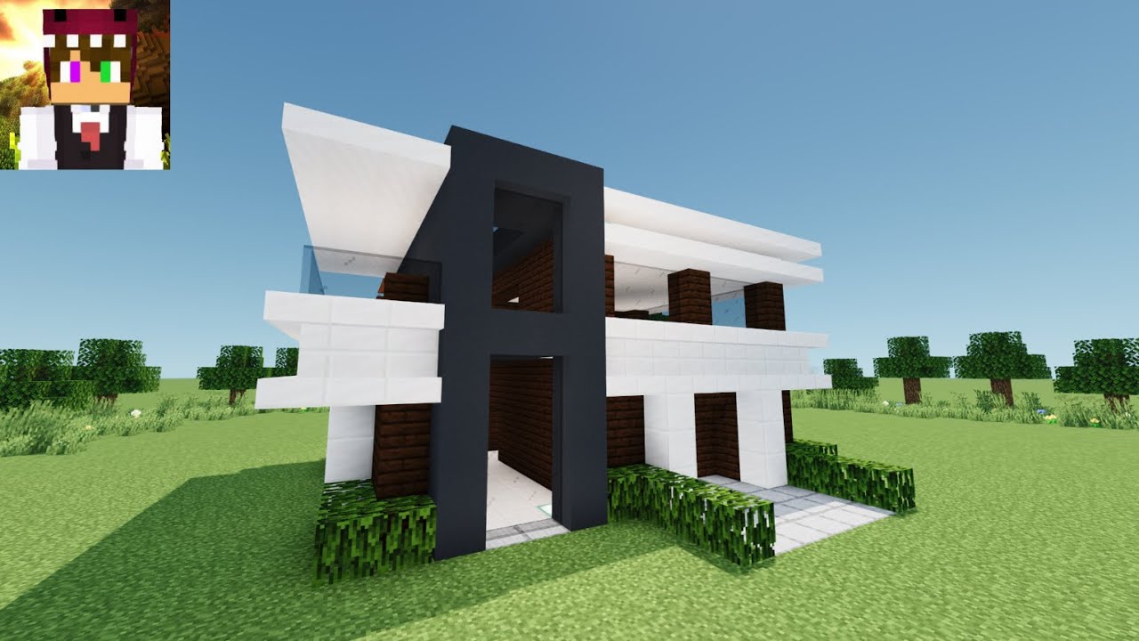 Simple hi-tech house - Minecraft tutorial - YouTube