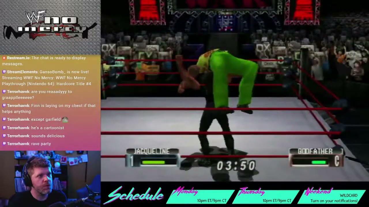 WWF No Mercy Playthrough (Nintendo 64): Hardcore Title #4 - YouTube