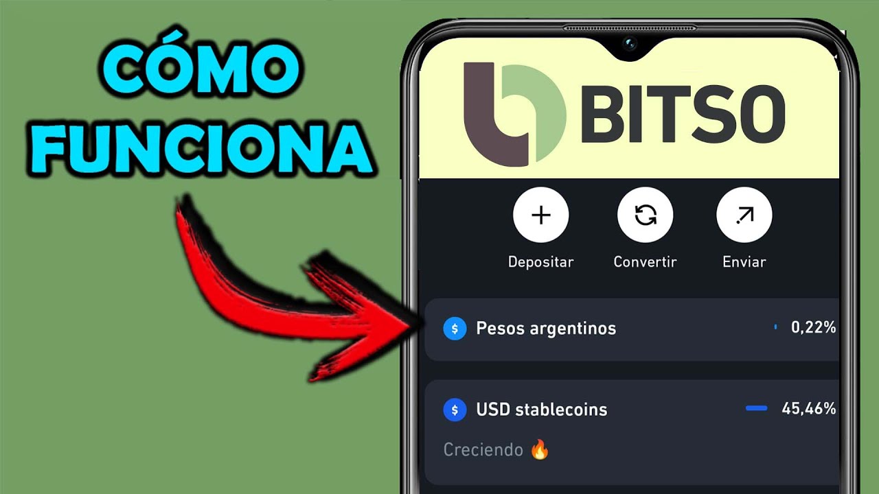 📱 Cómo usar la APP de BITSO en el MÓVIL (Exchange de Criptomonedas ...