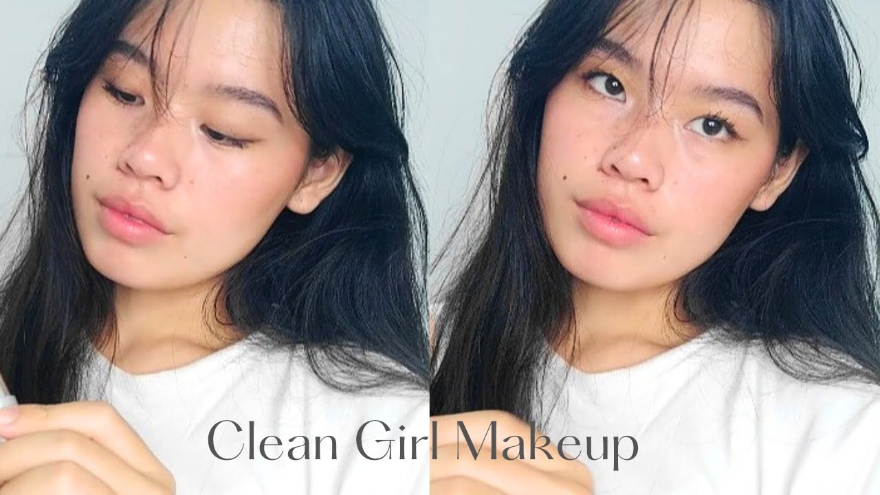 Simple clean makeup tutorial (no foundation) - YouTube