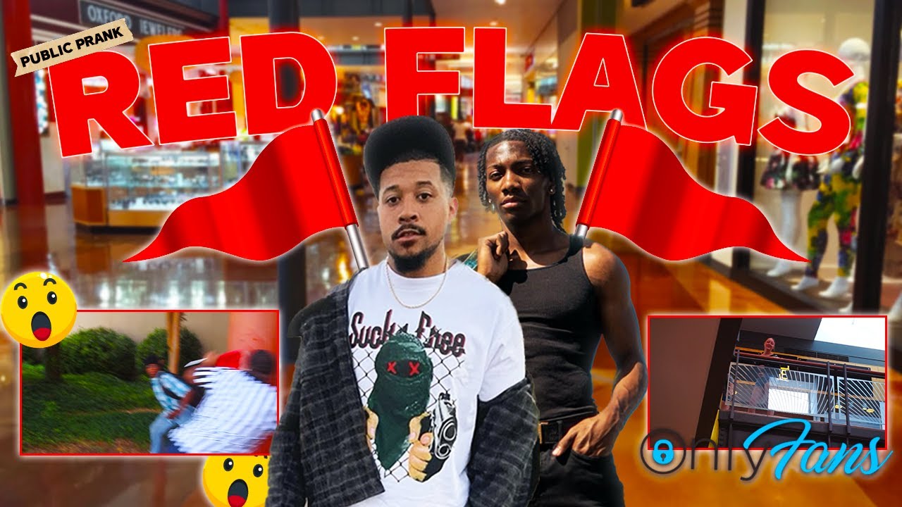 GIVING PEOPLE RED FLAGS PUBLIC PRANK w/ @Geminikhai | WE GOT ATTACKED ...
