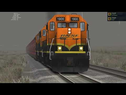 BNSF 1900 Grain Train at Browning - YouTube
