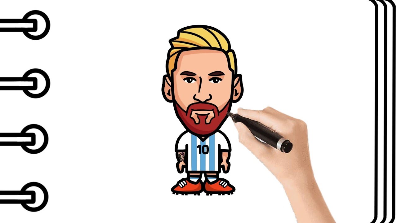 Como Dibujar a LIONEL MESSI ARGENTINA KAWAII Paso a Paso | Mapi Art TV ...