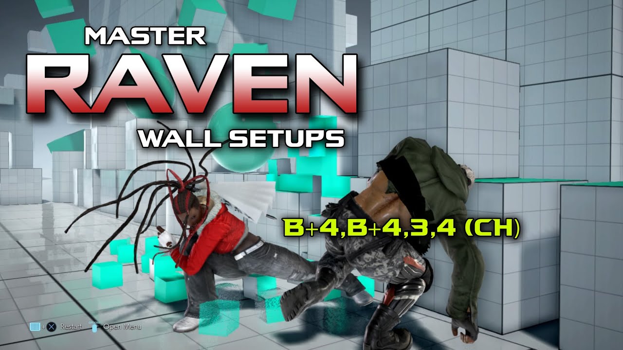 Master Raven Wall Setups - B+4,B+4,3,4 #masterraven #tekkensetups # ...